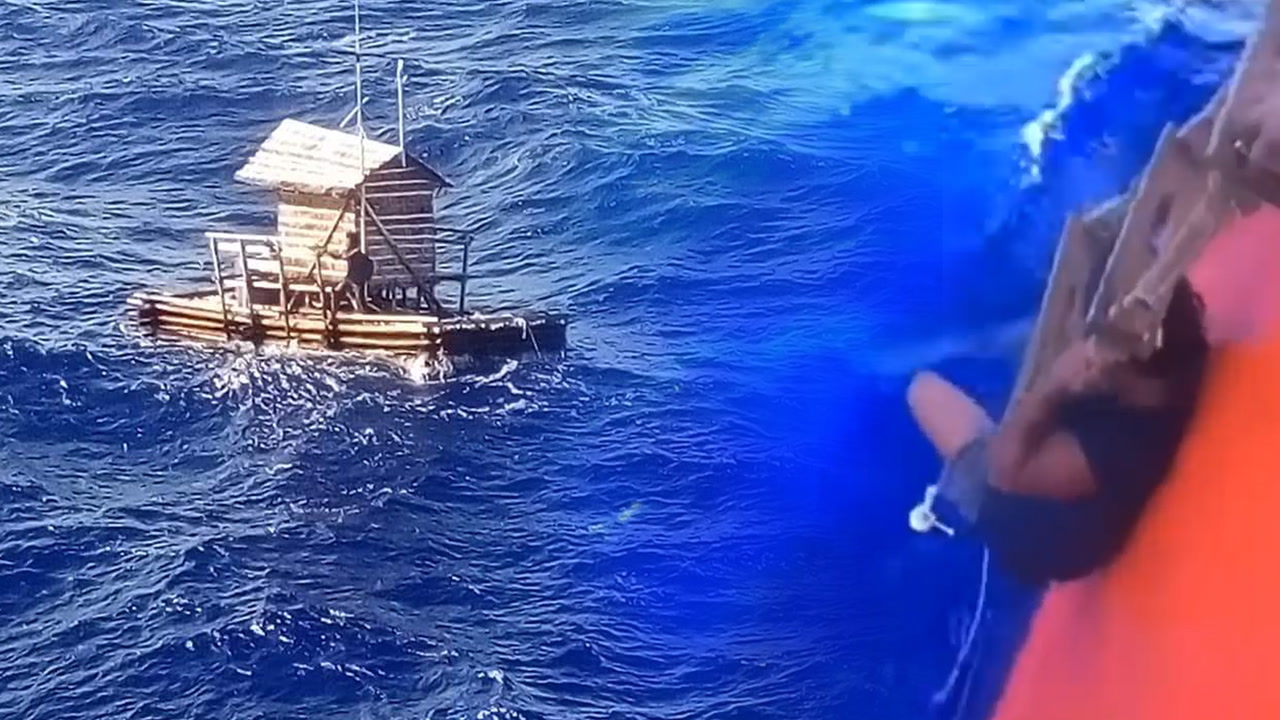 Indonesian teen survives 49 days adrift at sea on floating fish trap ...