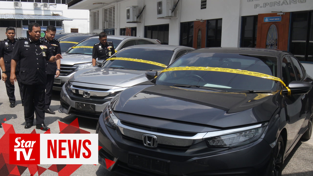 Penang cops arrest six members of car theft syndicate | TheStarTV.com