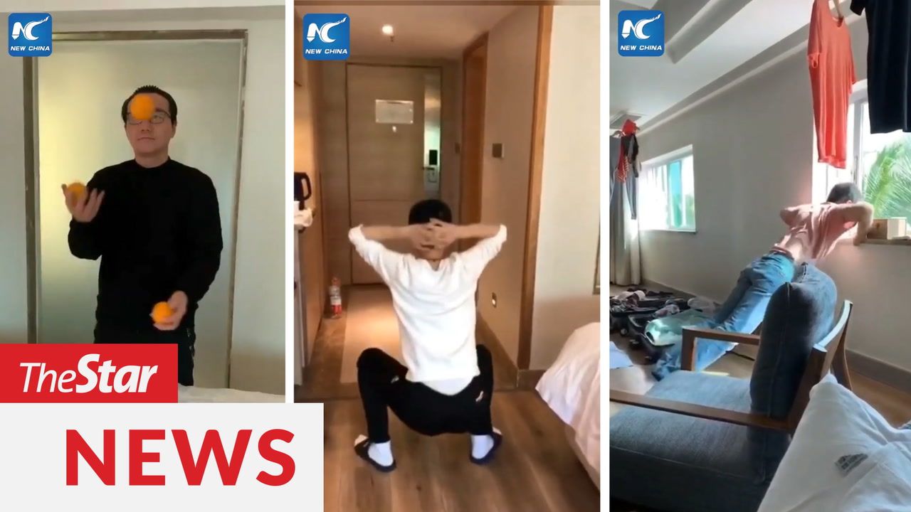 Exercise - that's how Chinese make most of time in isolation over Covid ...