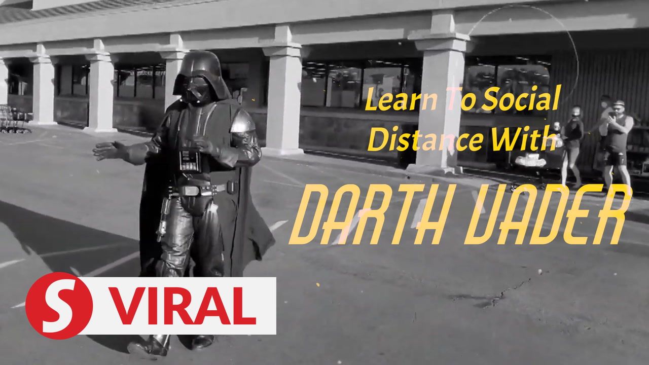 'Darth Vader' shows lighter side of coronavirus protection | TheStarTV.com