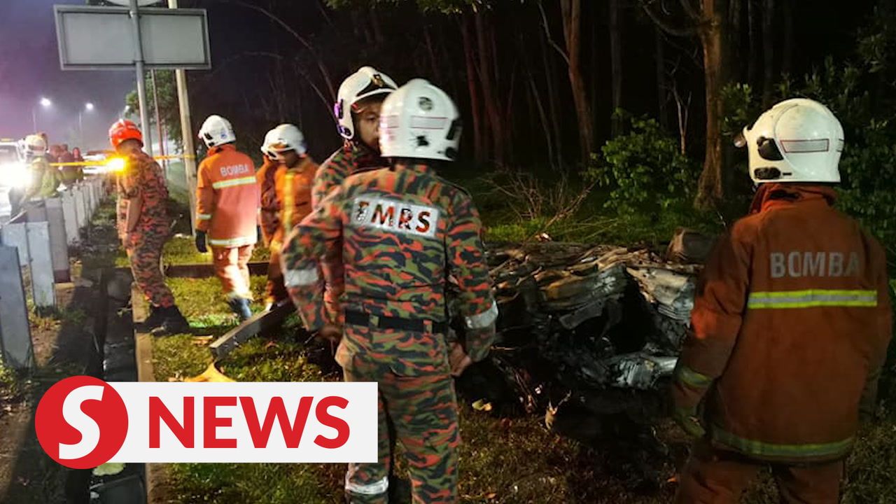 Duo killed after sports car bursts into flames in Karak crash ...