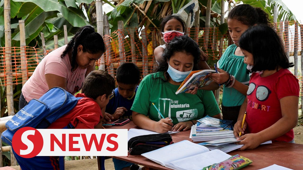 Ecuador teen teaches class under a tree for kids without internet ...