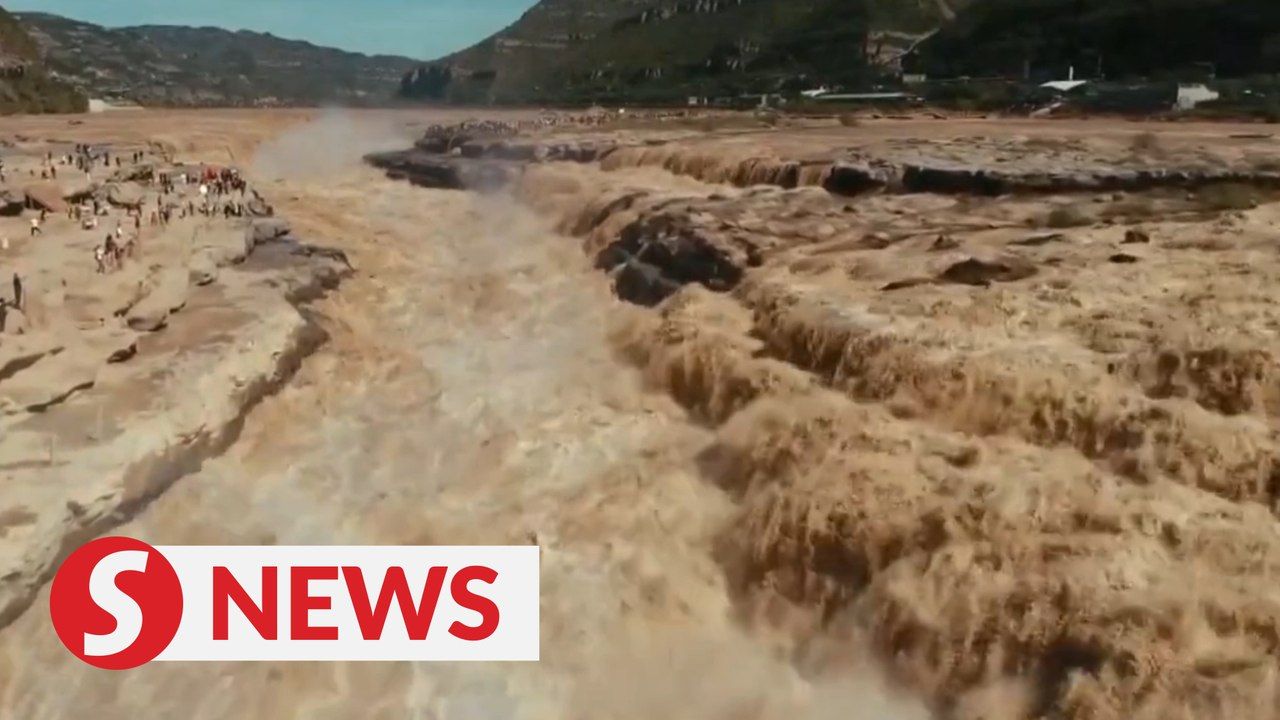 Spectacular Hukou Waterfall of Yellow River wows tourists | TheStarTV.com