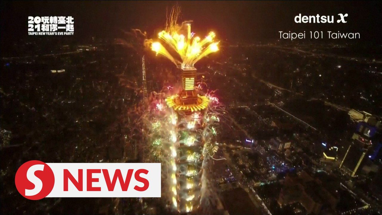 Taiwan celebrates 2021 with fireworks from landmark 101 building ...