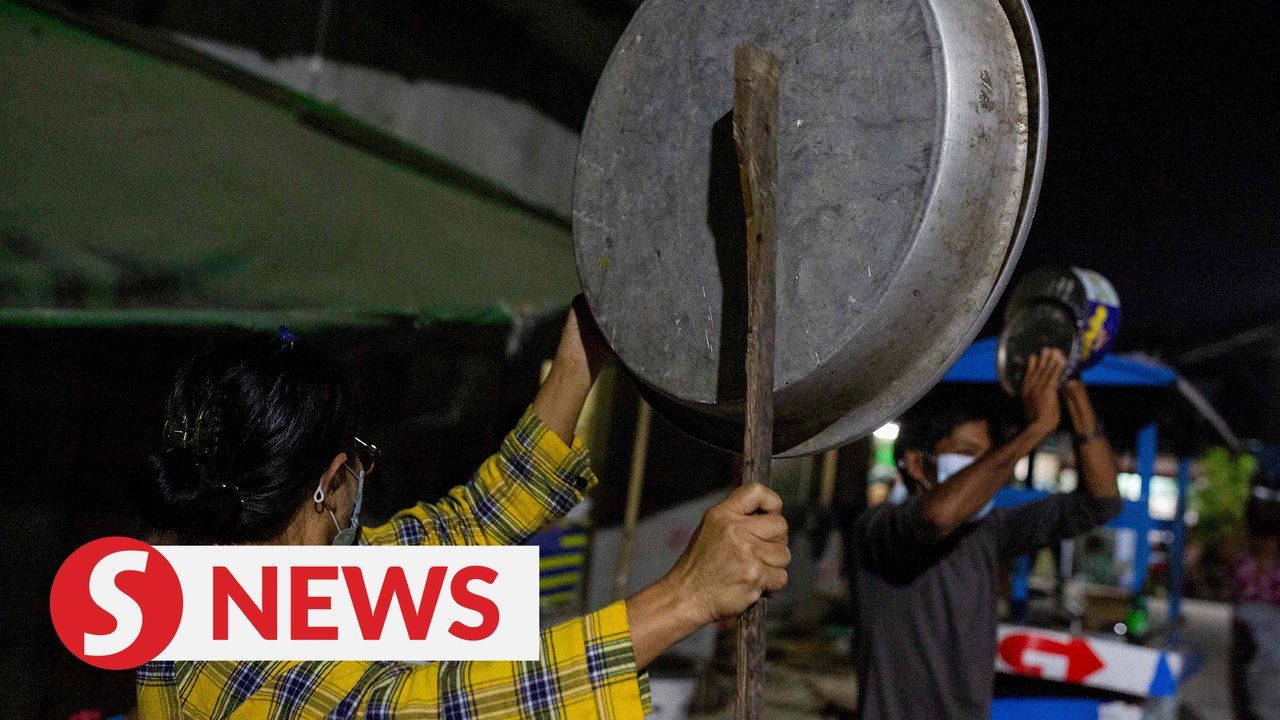 Cars horns, striking pans heard around Myanmar city to protest coup ...