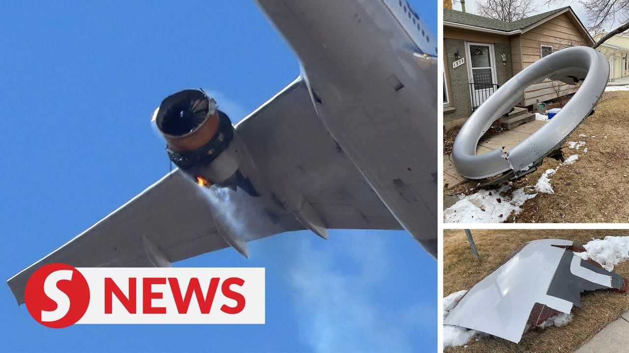 United Airlines Boeing 777 lands safely in Denver after engine failure ...