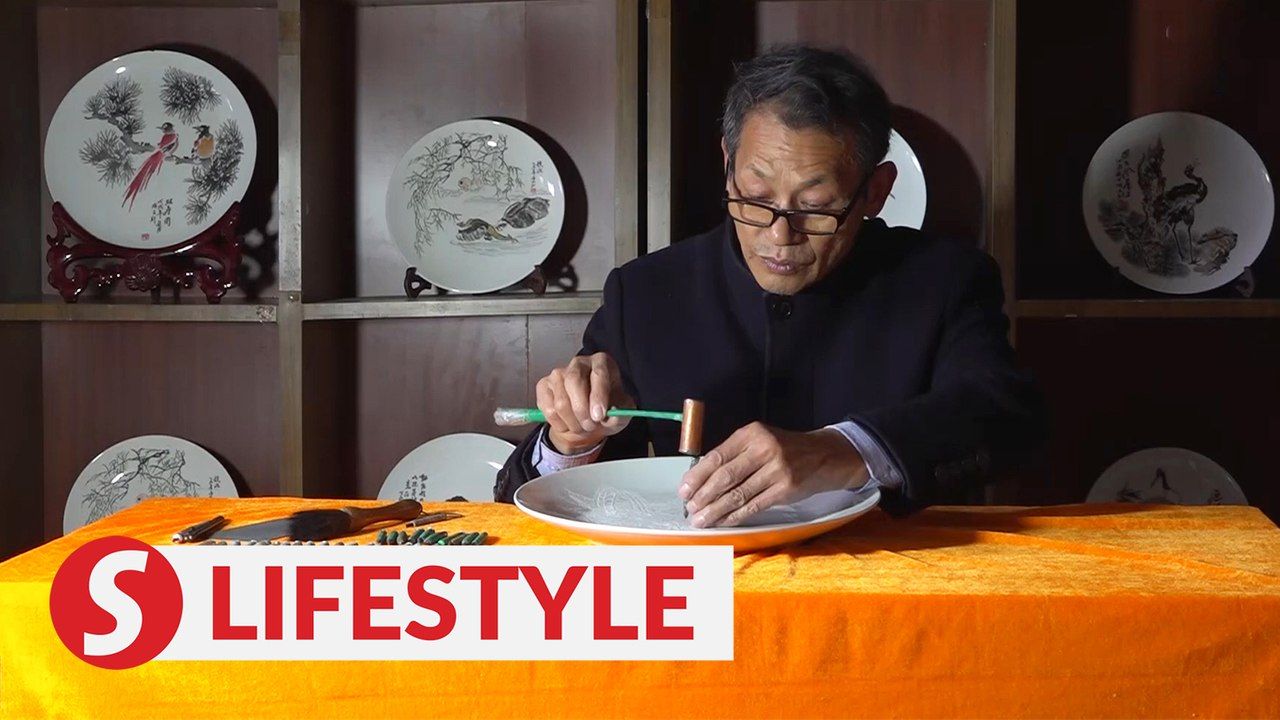 Carved porcelain: Painting with burin and hammer | TheStarTV.com