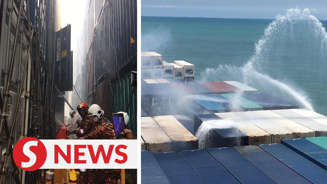Bomba still fighting fire aboard cargo ship in Port Klang after four ...