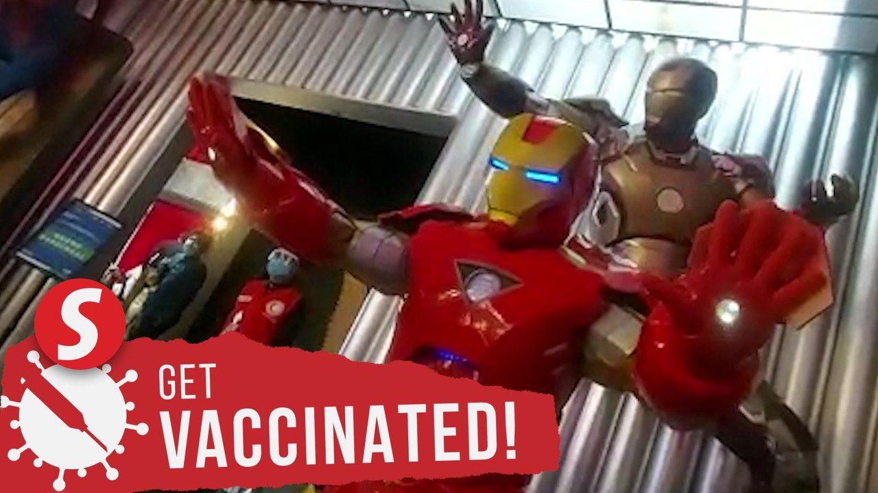 Iron Man appears at Kuching PPV to spread cheer | TheStarTV.com