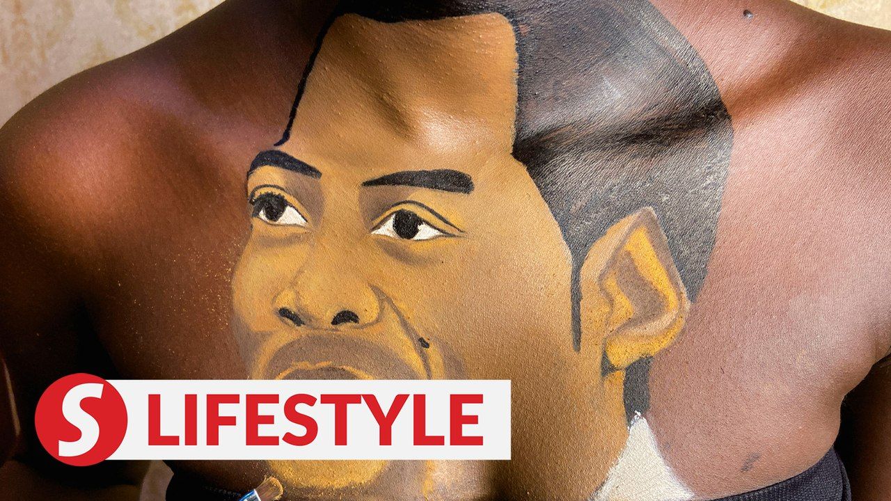 Nigerian artist paints portraits on her body | TheStarTV.com