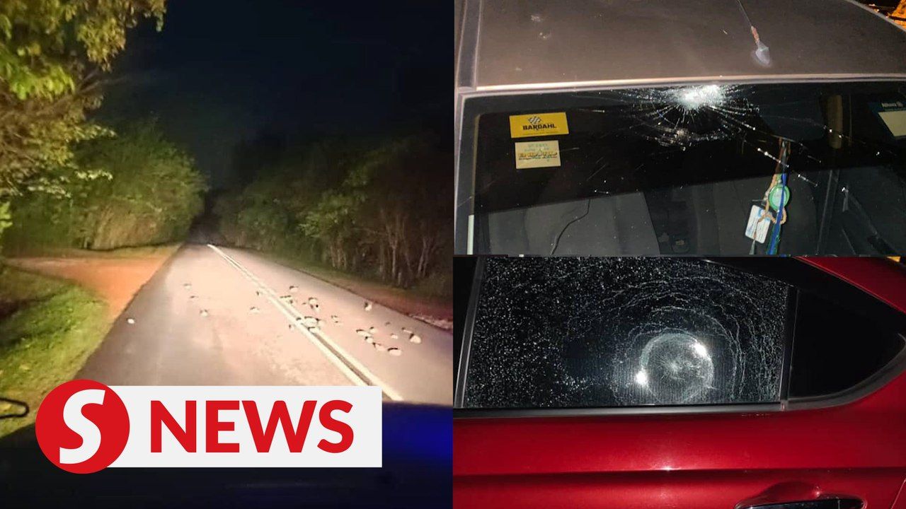 Police confirmed receiving reports of stone-throwing at vehicles in ...