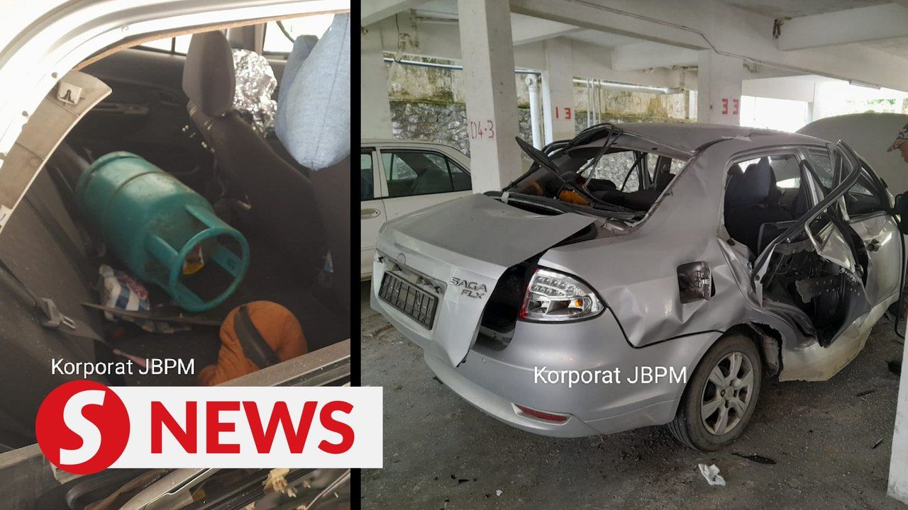 LPG gas tank left on car seat explodes, damaging vehicle | TheStarTV.com