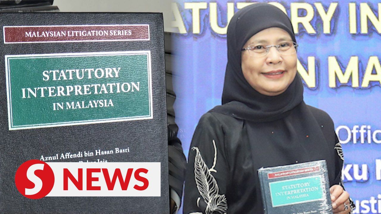 CJ Tengku Maimun launches Malaysia’s first statutory interpretation book | TheStarTV.com