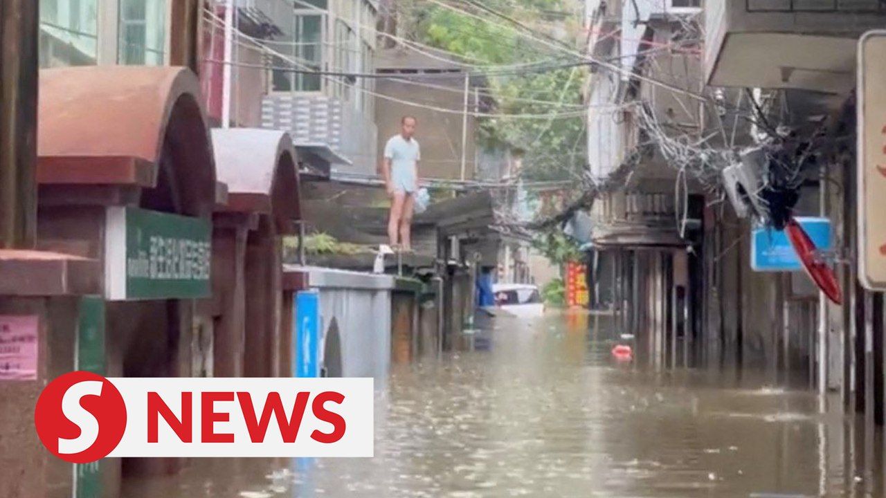 Typhoon Talim makes second landfall in mainland China, flooding many ...
