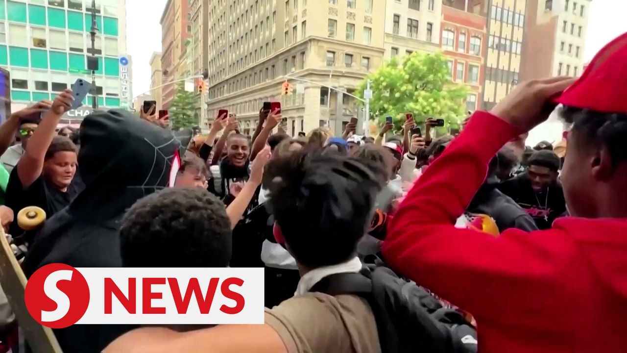 New York riot erupts as influencer touts game console giveaway ...