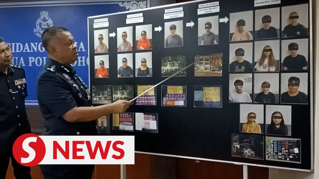 Johor cops nab 17 for drug processing and trafficking | TheStarTV.com