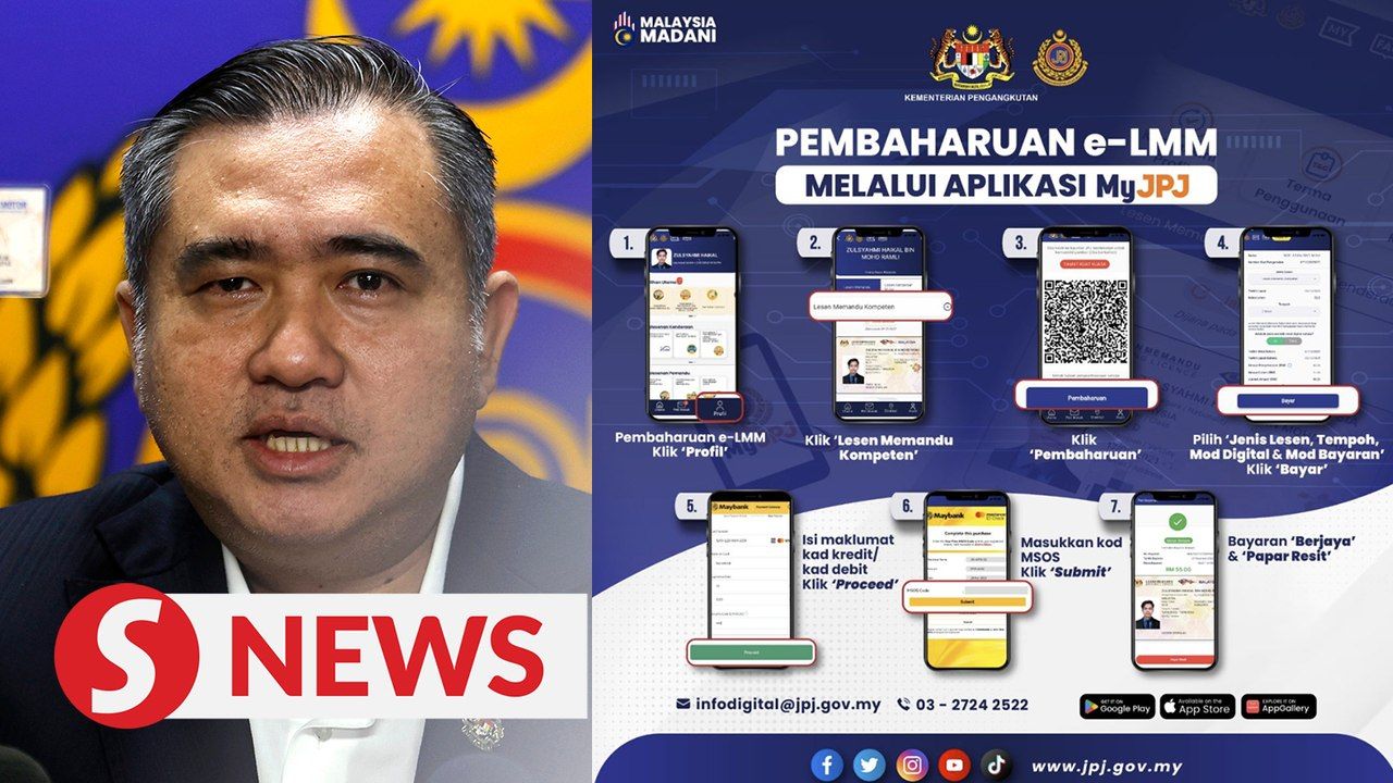 Malaysians can renew driving licence, road tax via MyJPJ app from Feb 1 ...