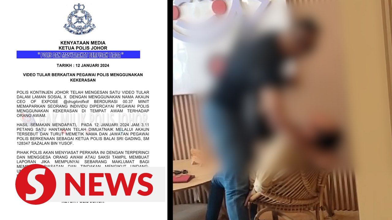 Johor cops probing viral video of assault case involving police station chief | TheStarTV.com
