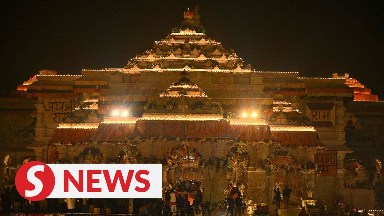 Hindu devotees celebrate inauguration of new temple in Ayodhya ...