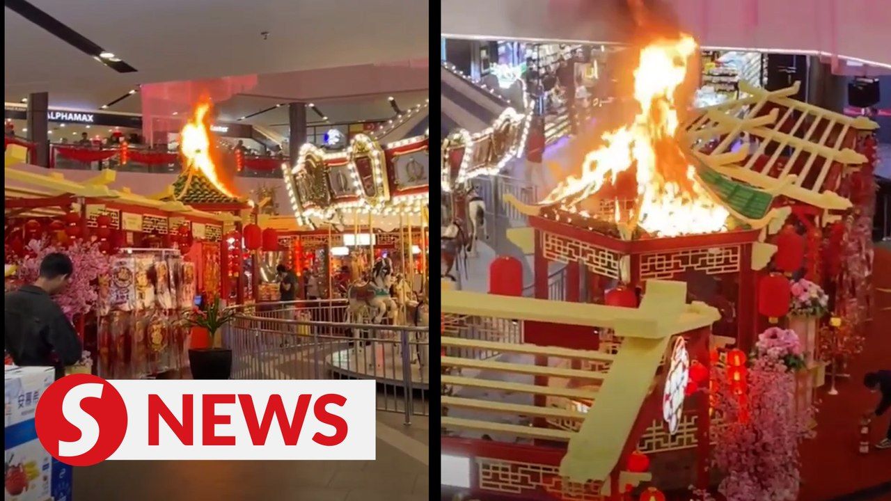 Small fire breaks out at mall due to Chinese New Year decorations ...