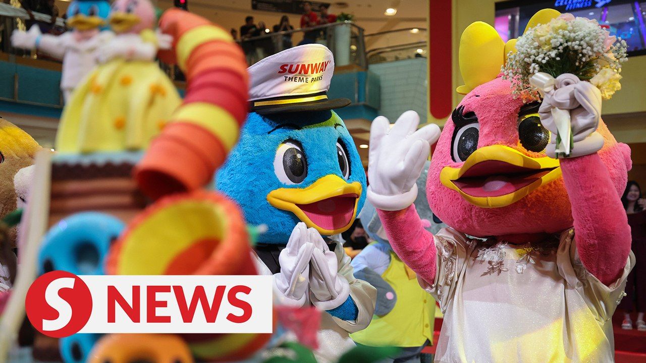 Sunway's mascots Captain Quack and Lady Quack get married in a make ...