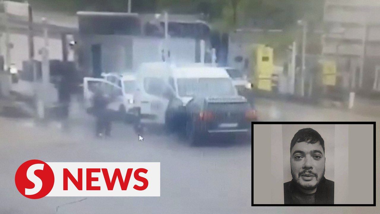 CCTV footage shows moment gunmen attack French prison van, killing two ...