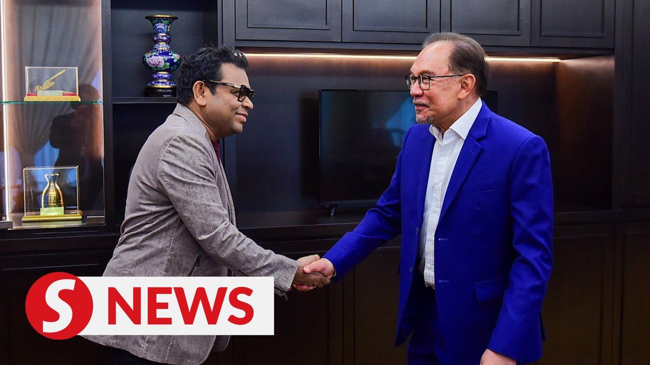 India's superstar A R Rahman pays courtesy visit to Anwar | TheStarTV.com
