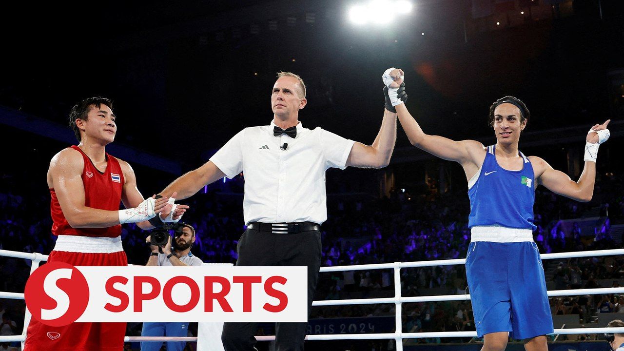 Fans celebrate Imane Khelif's win to reach the Olympic final ...