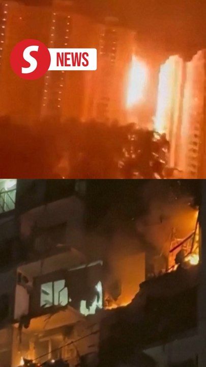Video shows moment of explosion on residential building near Moscow ...