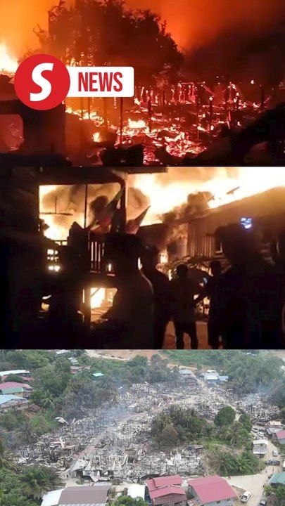 Over 280 homeless after fire destroys 44 houses in Tongod | TheStarTV.com
