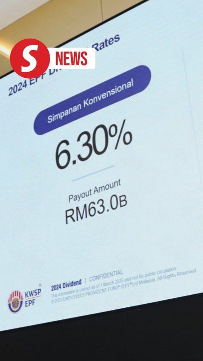 EPF announces 6.30% dividend for 2024, experts hail strong performance | TheStarTV.com