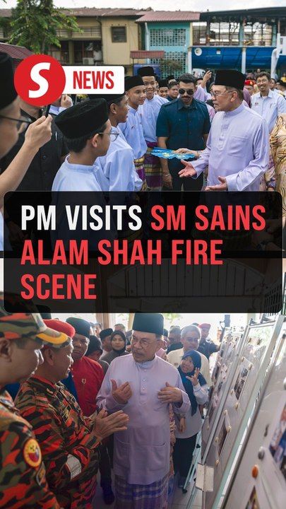 Anwar visits SM Sains Alam Shah fire site | TheStarTV.com
