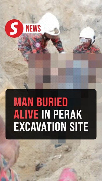 Worker buried alive during excavation work in Seri Iskandar, Perak ...