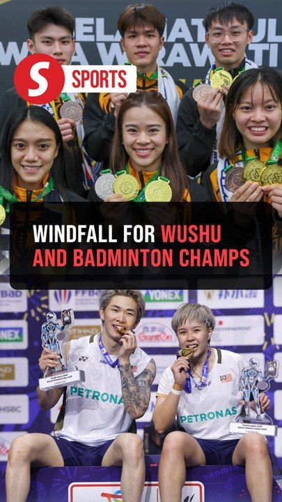 RM480,000 windfall for wushu, golden rewards for shuttlers too ...
