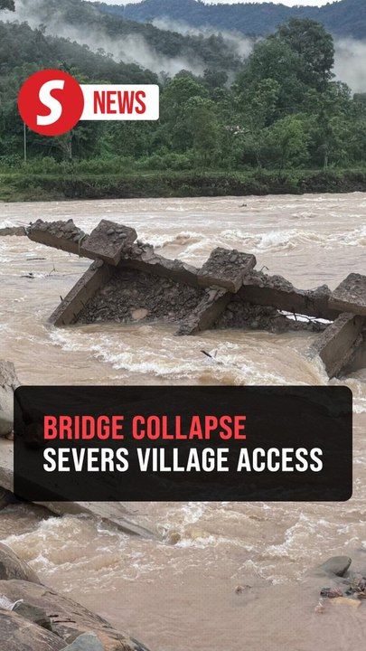 Bridge collapse strands 200 residents in Kg Kaiduan | TheStarTV.com