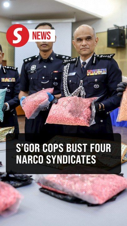 Cops bust four narco syndicates, seize RM8.4mil worth of drugs ...