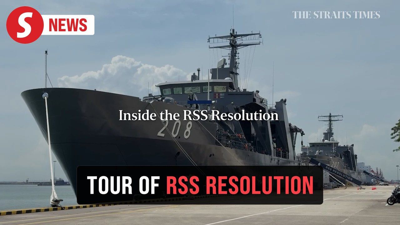 The Straits Times | Aboard Singapore Navy ship RSS Resolution ...