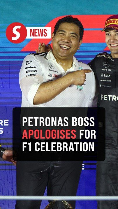 Tengku Muhammad Taufik says sorry over F1 podium celebration ...