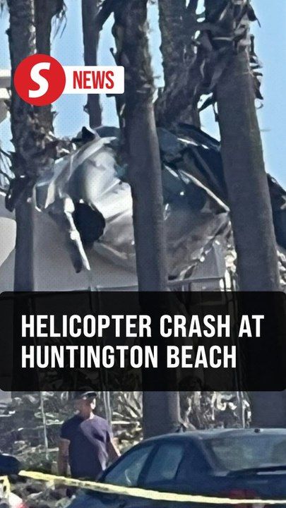 Five injured in helicopter crash near Huntington Beach, California ...
