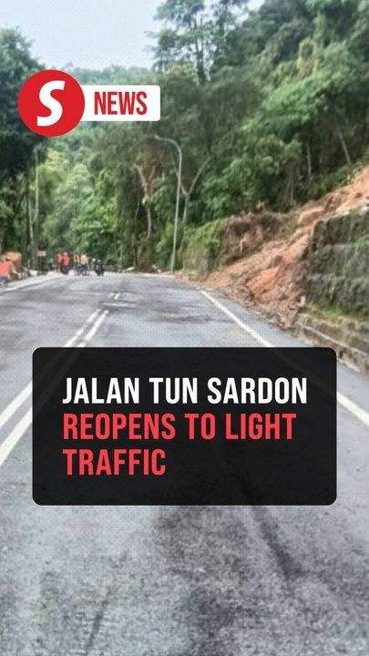 Jalan Tun Sardon reopens to light traffic after eight-day closure ...